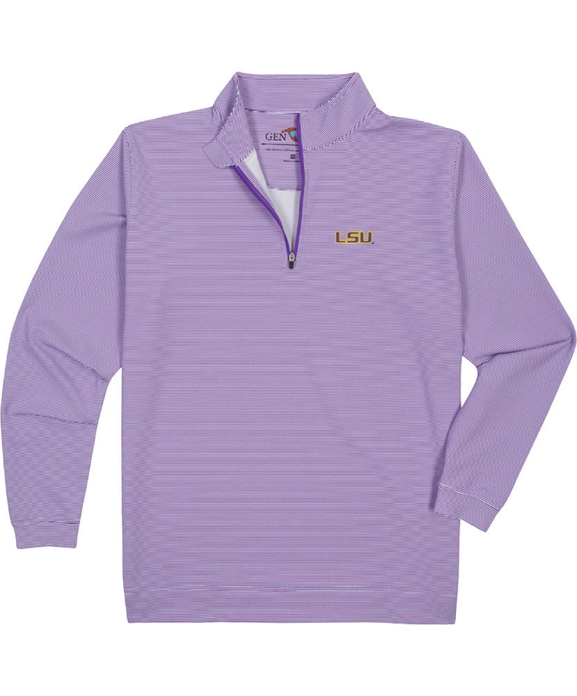 GenTeal - LSU Pinstripe Performance Quarter-Zip – Shades Sunglasses