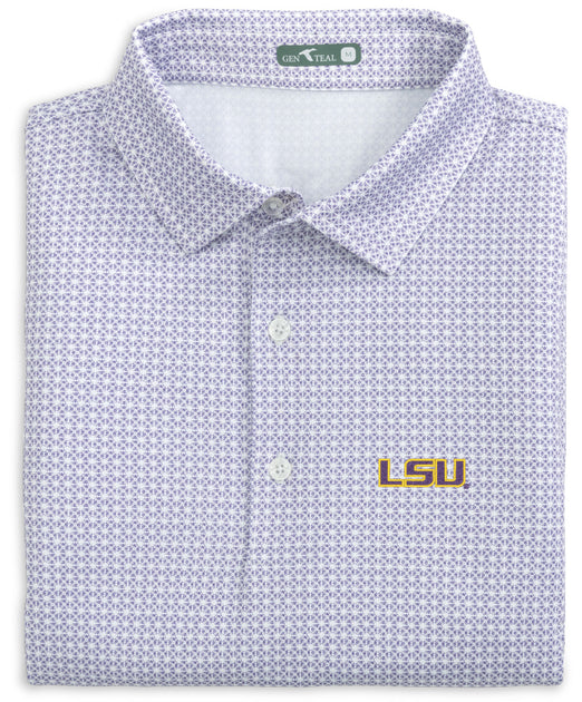 GenTeal - LSU Tile Printed Polo – Shades Sunglasses