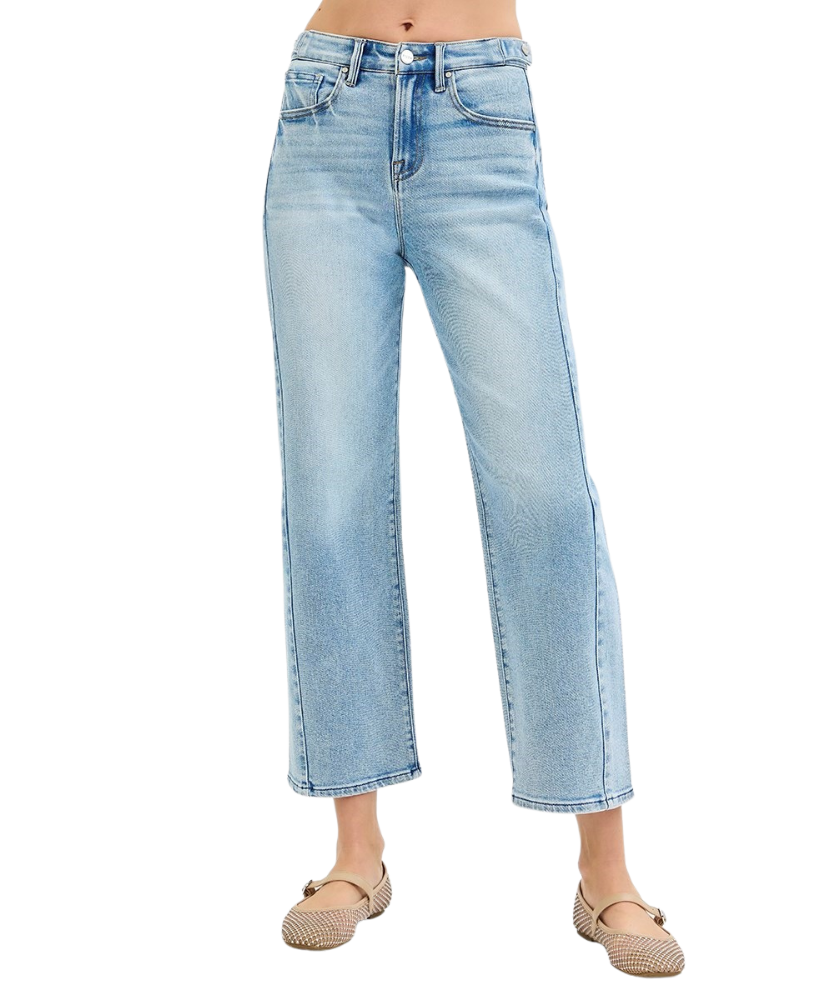 Allie High Rise Crop Barrel Jeans – Shades Sunglasses