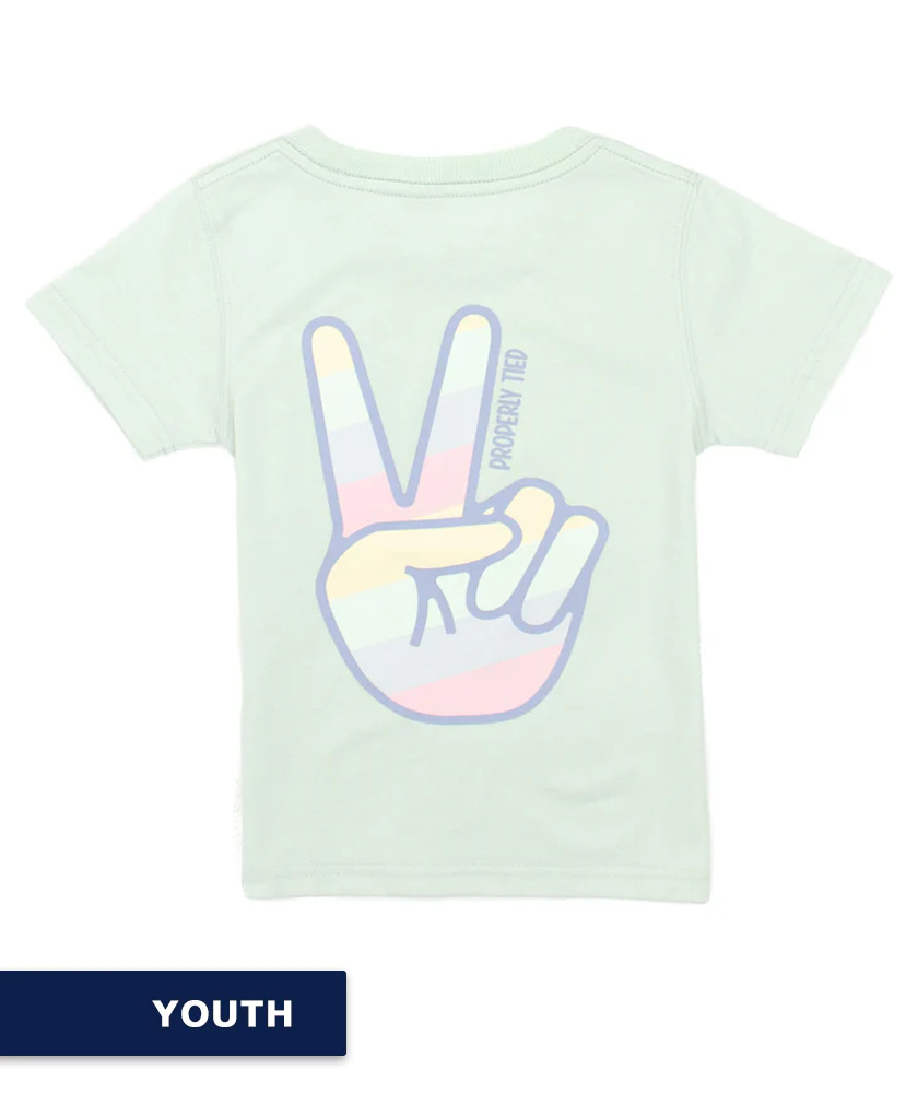 Properly Tied - Youth Peace Sign Tee – Shades Sunglasses